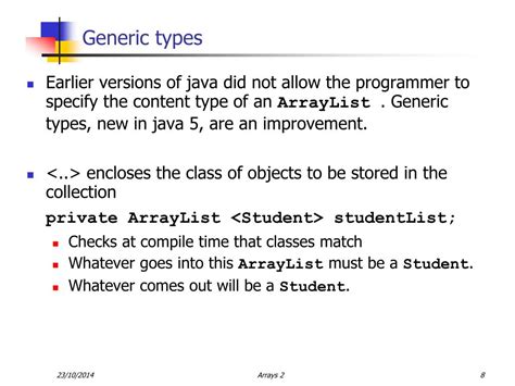 Ppt Understanding Arrays And Arraylists In Java Pros Cons And