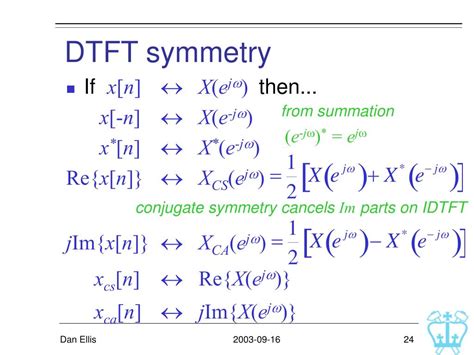 Ppt Elen E4810 Digital Signal Processing Topic 3 Fourier Domain Powerpoint Presentation Id