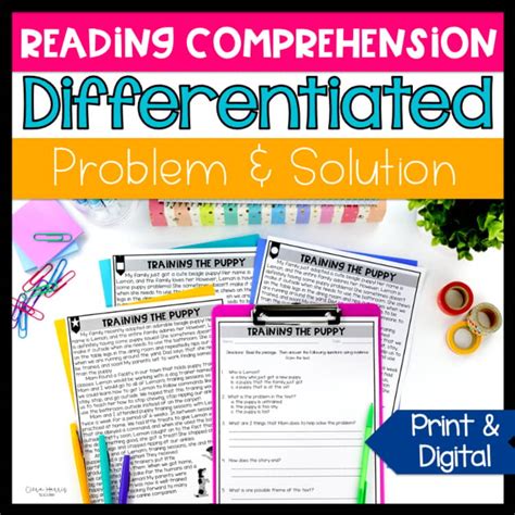 Problem And Solution Comprehension Passages And Questions By Ciera Harris