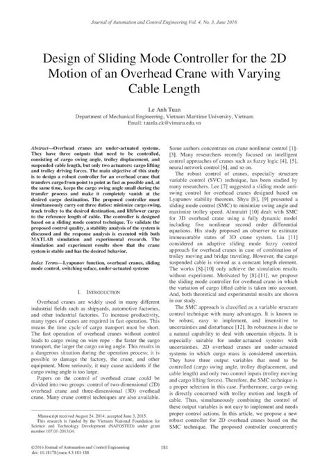 pdf design of sliding mode controller for the 2d motion of an