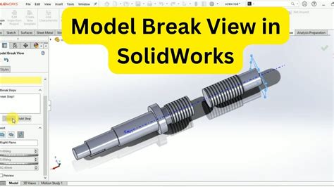 Model Break View In Solidworks Youtube