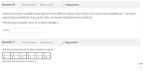 Solved A Discrete Random Variable X May Take On Three