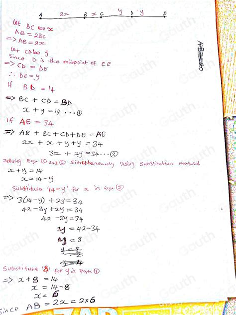 solved 2 in the figure below d is the midpoint of segment ce and the