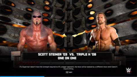A Throwback Match Triple H Vs Scott Steiner Youtube