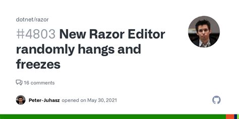 New Razor Editor Randomly Hangs And Freezes · Issue 4803 · Dotnet