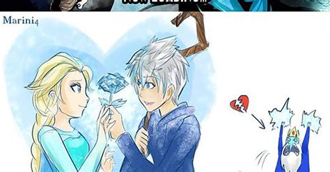 Artwork Of Elsa Cold Heart And Jack Frost Keeper Of Dreams Imgur