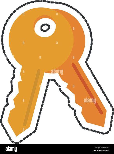 Isolated Key Design Stock Vector Image Art Alamy