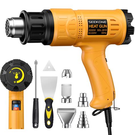 Heat Gun For Crafts Pistola De Silicona Caliente Seekone 1800w Heat Gun Compact Design Heavy