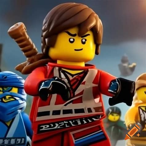 Lego Ninjago Characters In Vibrant Action Poses On Craiyon