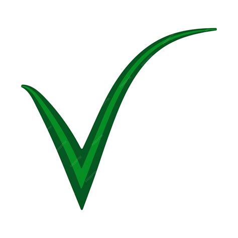 Premium Vector Double Green Check Mark Approval Confirmation Mark