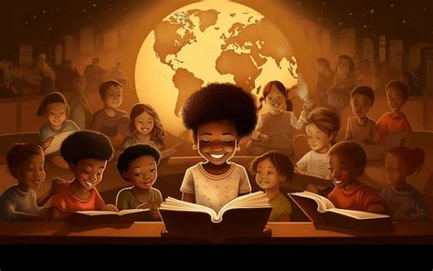 Premium Ai Image Transformative Power Of Literacy Illustration