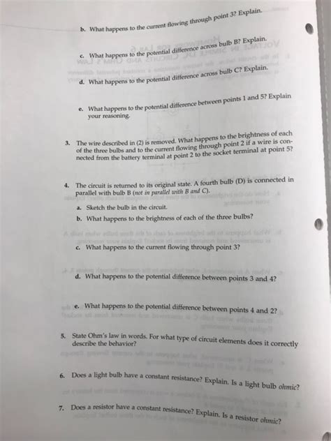 Solved VOLTAGE IN SIMPLE DC CIRCUITS AND OHM S LAw In The Chegg Com