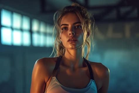 Premium Photo Woman Workout In The Gym
