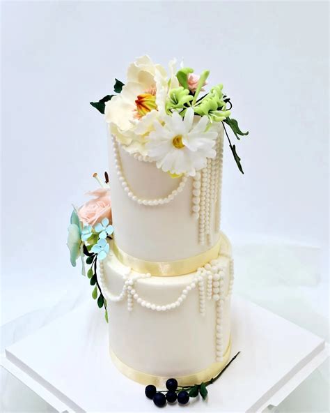 春天的珍珠盒 婚禮翻糖蛋糕｜台中婚禮蛋糕訂製 Lewisfondant｜路易士客製蛋糕 蛋糕推薦翻糖蛋糕台中翻糖蛋糕梧棲區翻糖蛋糕