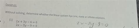 Solved Exampleswithout Solving Determine Whether The