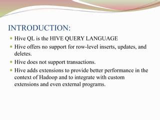 Hive PPT