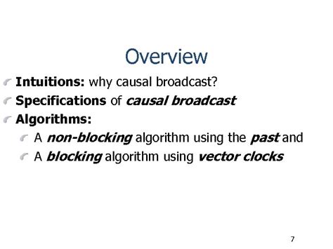 Distributed Systems Causal Broadcast Prof R Guerraoui Distributed