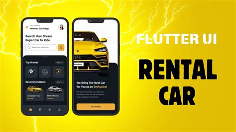 Flutter UI Design Tutorial Speed Code: Rent Car App | Responsive Car Rental UI Tutorial Part 1 ...
