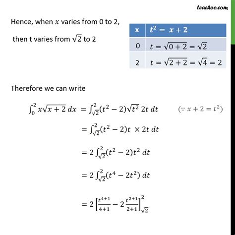 Ex Find Definite Integral Integral X Root X