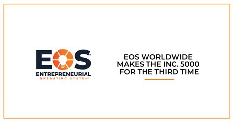 Eos Worldwide Makes The Inc 5000 For The Third Time