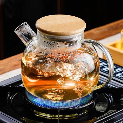 123arts Small Tea Pot Glass Teapot With Infuser Tea