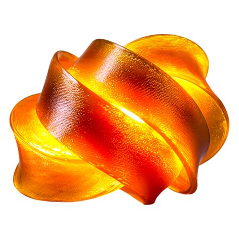Abstract Orange And Yellow Swirl With Glossy Finish And Glow 55661995 Png