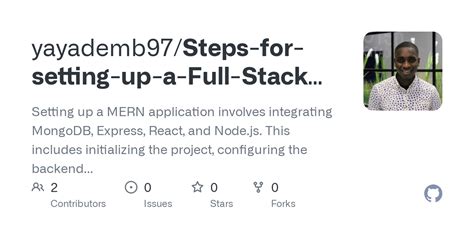 Github Yayademb97steps For Setting Up A Full Stack Mern Application Setting Up A Mern