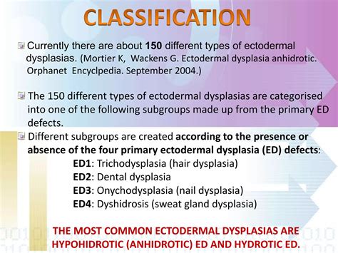 Ectodermal Dysplasia Pptx