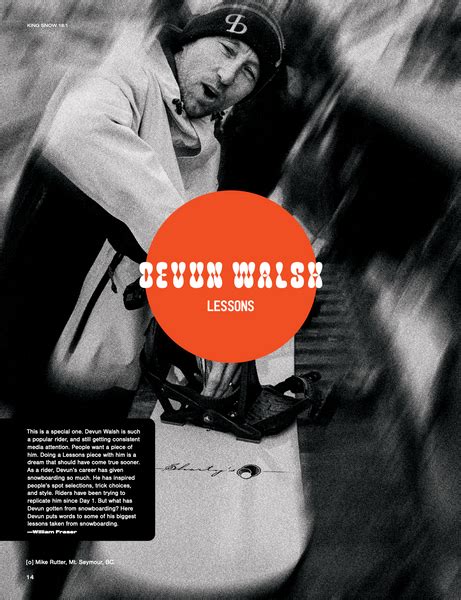 Lessons Devun Walsh King Snow