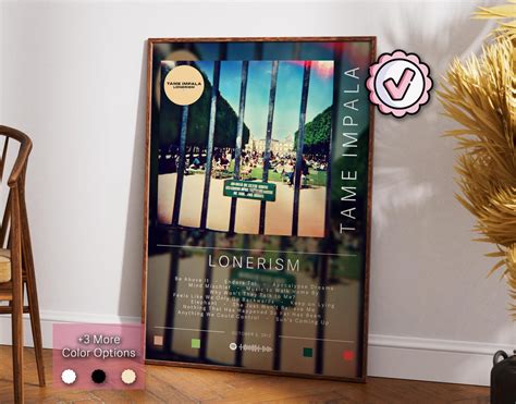 Tame Impala Poster Lonerism Poster Album Poster Prints Wall Decor