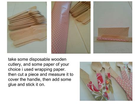 Patterned Wooden Cutlery