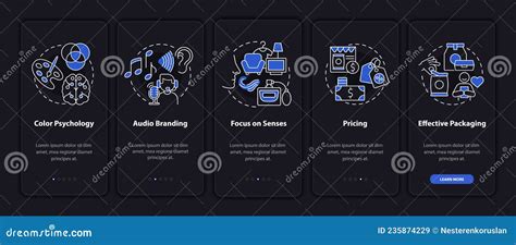 Examples Of Neuroscience Onboarding Mobile App Page Screen Stock Vector Illustration Of