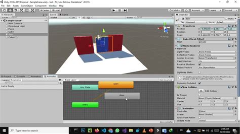 Automatic Sliding Door In Unity Youtube