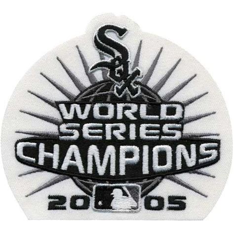 2005 Chicago White Sox Mlb World Series Champions Jersey Patch Black And White Patch Collection
