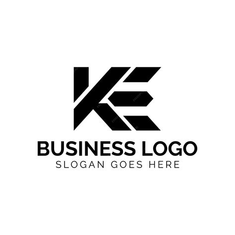 Premium Vector K E Logo Vector Graphic Branding Letter Element White