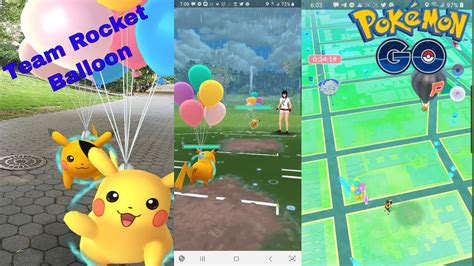 Pokemon Go Shiny Flying Pikachu And Team Rocket Balloon🎈🎈🎈 Youtube