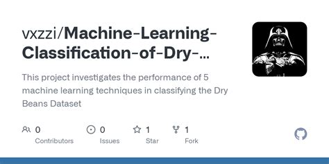 Github Vxzzi Machine Learning Classification Of Dry Beans This Project Investigates The
