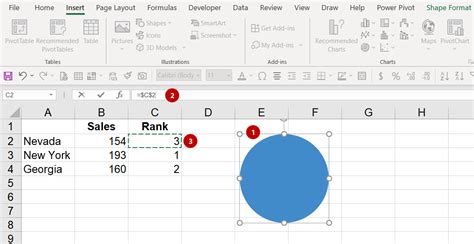 How To Create A Shape Link To A Cell In Excel Quick Tip