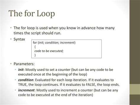 Ppt Php Looping While Loops Powerpoint Presentation Free Download Id2789486