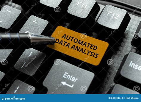 Sign Displaying Automated Data Analysis Business Concept Artificial Intelligence And Deep