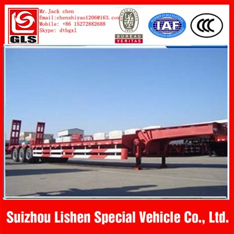 확장 가능한 로우 베드 트레일러 의 고품질 확장 가능한 로우 베드 트레일러