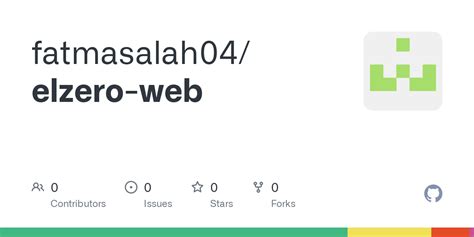 Github Fatmasalah04elzero Web
