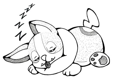 Yamper Coloring Page