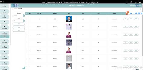 毕业设计 可白嫖源码 Springboot医院门诊医生工作站的设计与实现（案例分析） Csdn博客