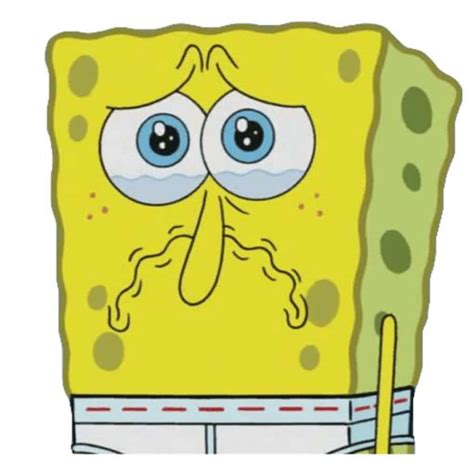 Smiling Spongebob Crying