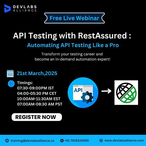 Apitesting Restassured Webinar Automationtesting Freewebinar