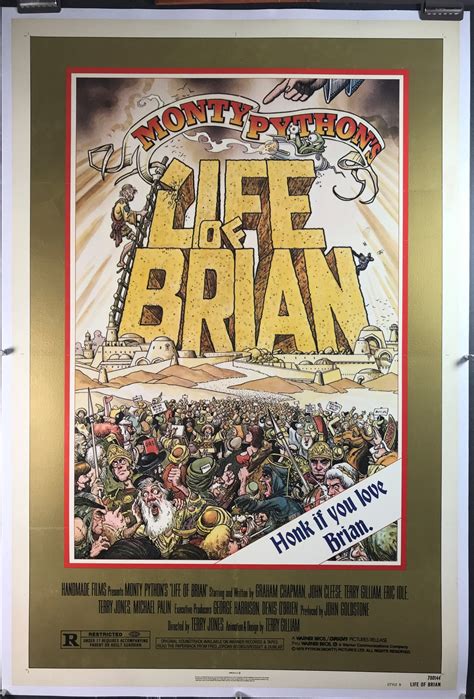 Life Of Brian Original Linen Backed Monty Python Movie Poster