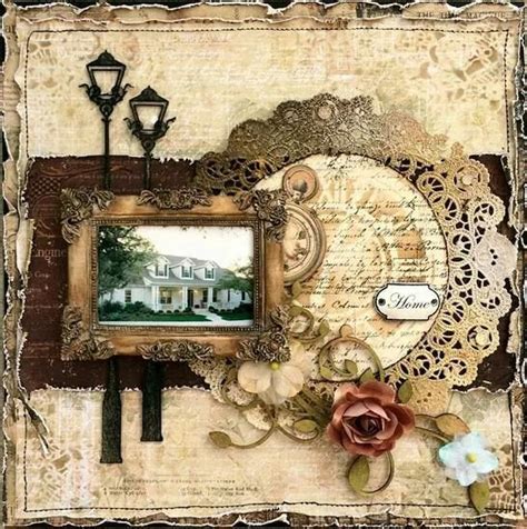 Gorgeous Layout Vintage Scrapbook Scrapbook Paper Crafts Heritage Scrapbooking