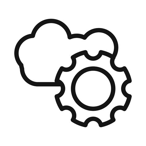 Cloud Data Settings Icon 47743849 Vector Art At Vecteezy