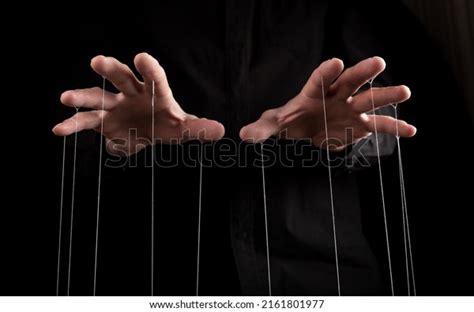 Man Hands Strings On Fingers Manipulation Stock Photo Shutterstock